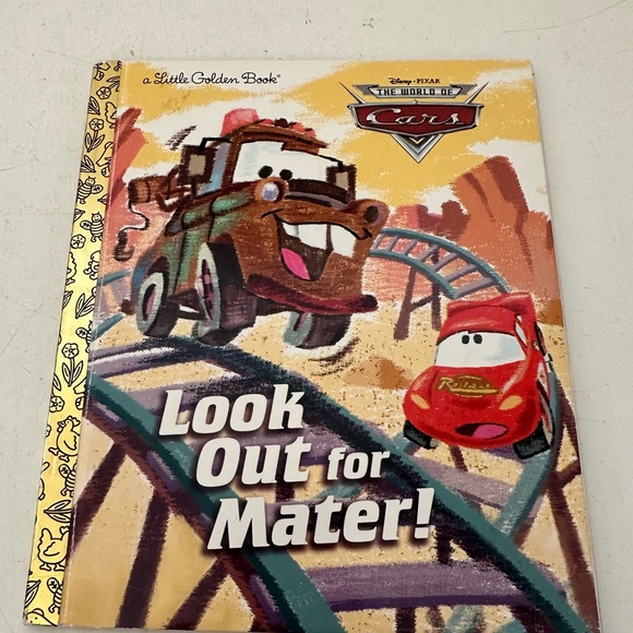 Other | Look Out For Mater Disneypixar Cars Hardback Little Golden Book ...